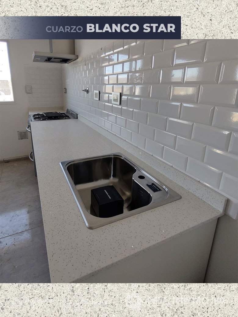 Cuarzo Blanco Star - Revestimiento Sur