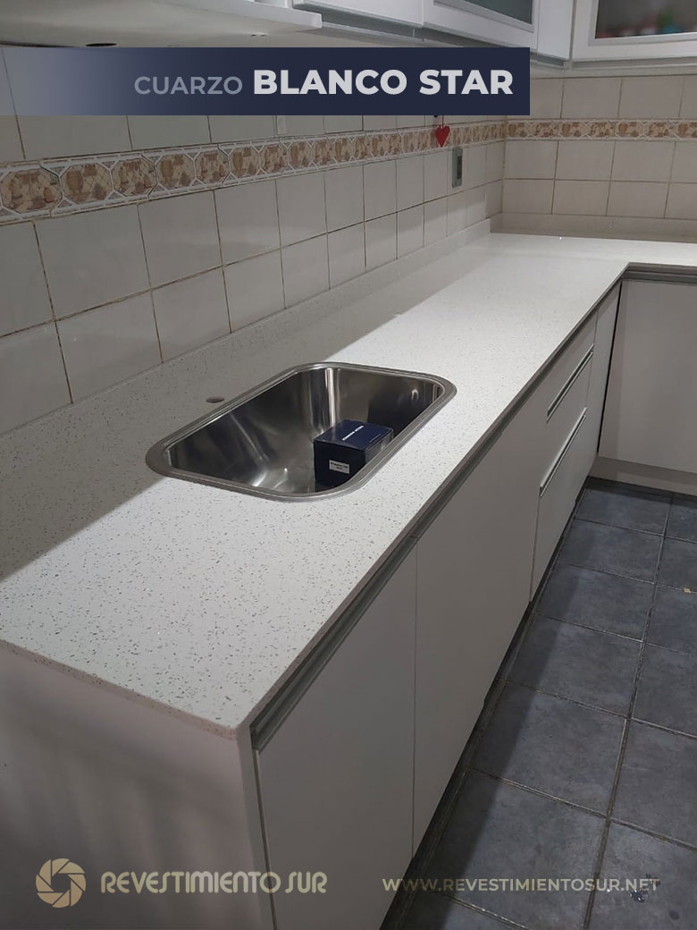Cuarzo Blanco Star - Revestimiento Sur
