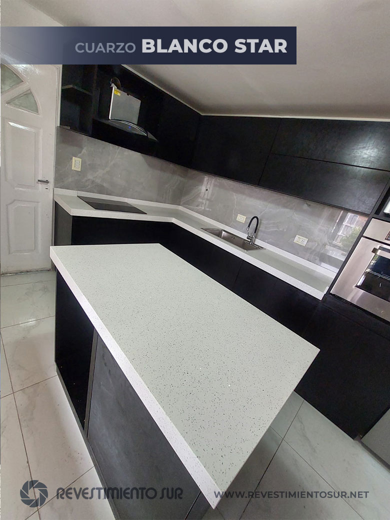 Cuarzo Blanco Star - Revestimiento Sur