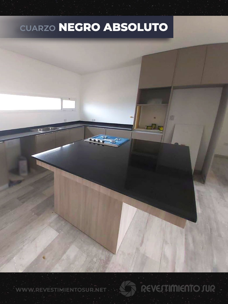 Cuarzo Negro Absoluto - Revestimiento Sur