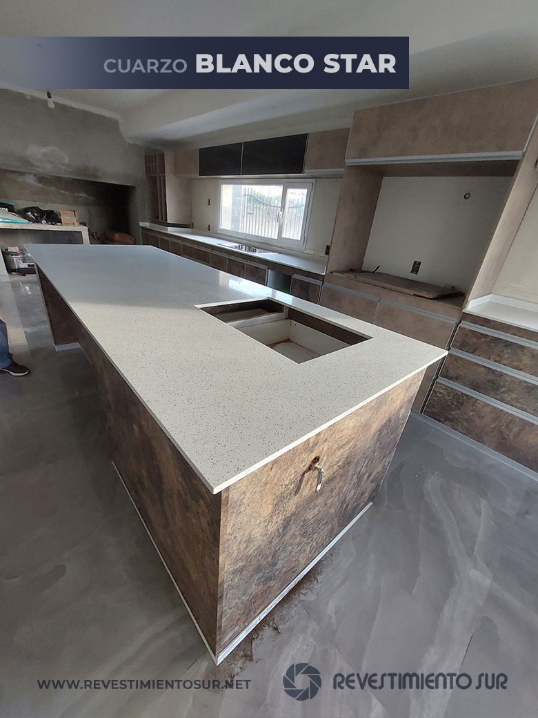 Cuarzo Blanco Star - Revestimiento Sur